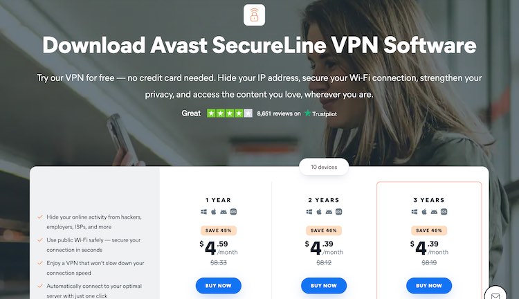 Avast SecureLine VPN Review 2026 (The Good and Bad)