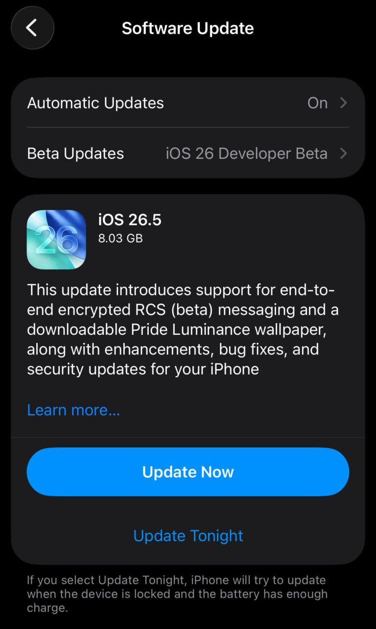 Apple brings end-to-end encryption to RCS messaging in iOS 26.5