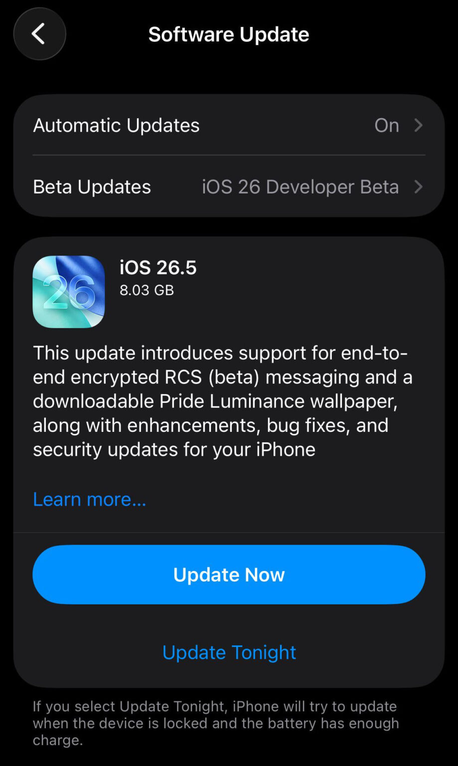 Apple brings end-to-end encryption to RCS messaging in iOS 26.5