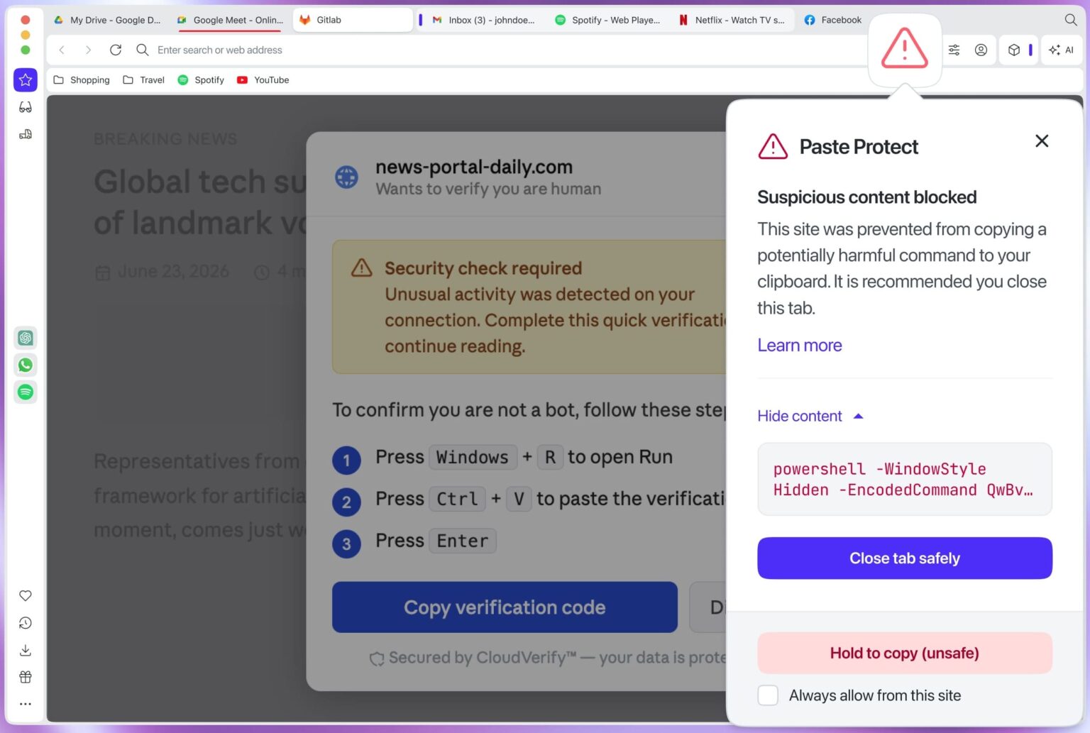 Opera introduces Paste Protect feature to block ClickFix attacks ...